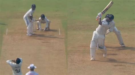 Watch Rishabh Pant Hits Ajaz For A Mighty Six In 3rd Test