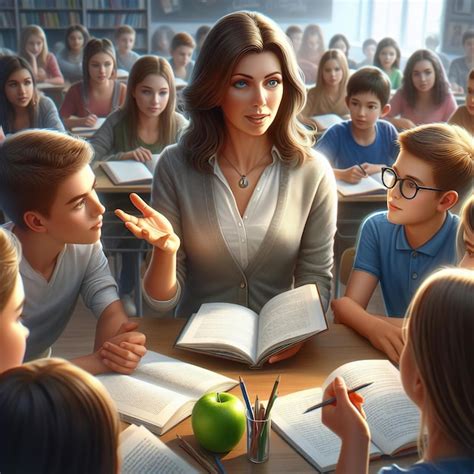 Premium Photo Teacher Explain Into Students In Class Room