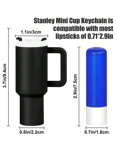 Mini Tumbler Keychain With Lip Balm Storage Cute Accessory