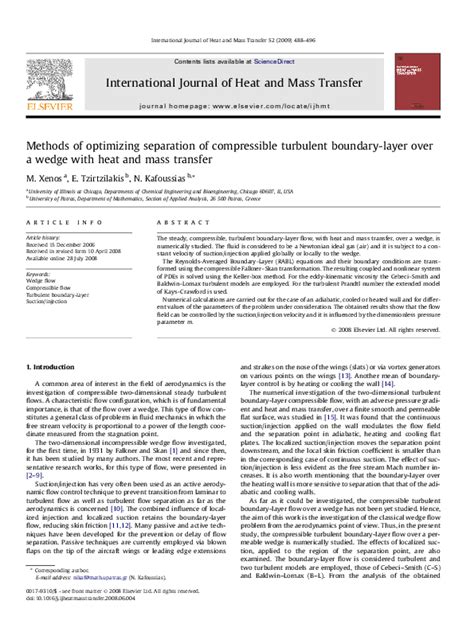 Pdf Methods Of Optimizing Separation Of Compressible Turbulent