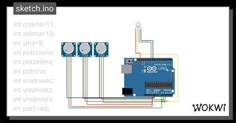 Rgb So Potenciometri Wokwi ESP STM Arduino Simulator