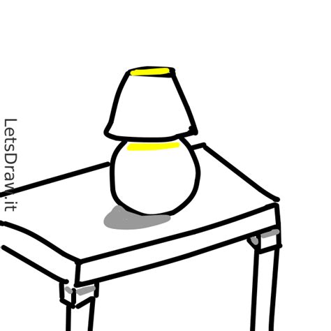 How To Draw Table Lamp P A E Ho Png LetsDrawIt