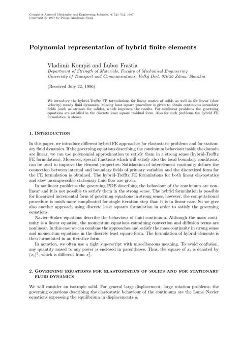 pdf polynomial representation of hybrid finite elements