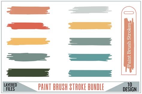 Paint Brush Stroke SVG Bundle Vol Graphic By Craft Bundle Creative Fabrica