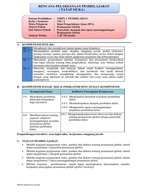 Rpp Pt Kse Dan Berdiferensiasi Pdf