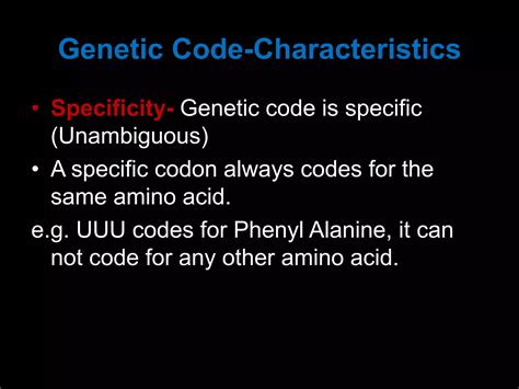 genetic codons ppt