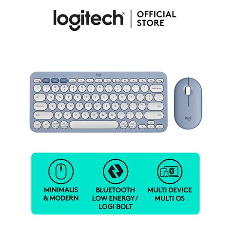 Jual Logitech Pebble 2 Combo Keyboard Dan Mouse Wireless Bluetooth