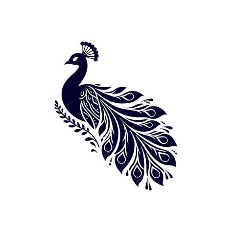 Premium Vector Peacock Silhouette Clip Art Isolated Vector