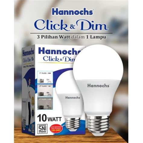 Jual Hannochs Click Dim 10 Watt Hannochs 1 Lampu 3 Jenis Watt