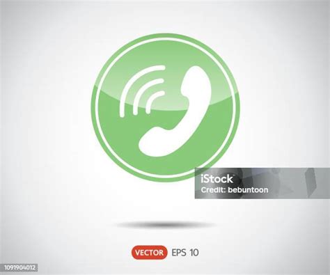 전화 통화 벡터 아이콘입니다 스타일은 플랫 기호 회색 색 둥근된 각도 로고 벡터 일러스트 레이 션 0명에 대한 스톡 벡터 아트