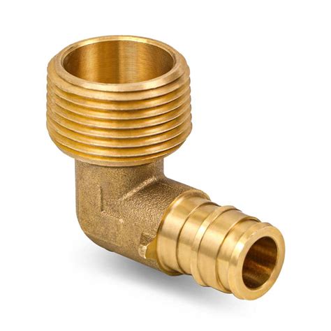 Plumbflex 58 In X 34 In Pex A X Mip Expansion Pex Elbow Lead Free