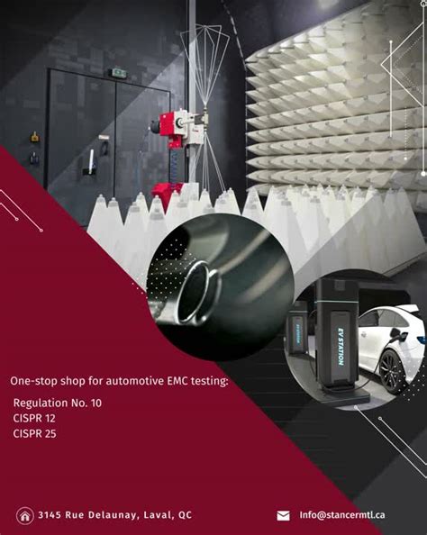 Stancer Testing Lab On Linkedin Automotivetesting Emc