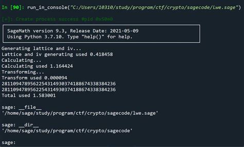 【整活】ipython Console联动sagemath Shell Flower Cryptography