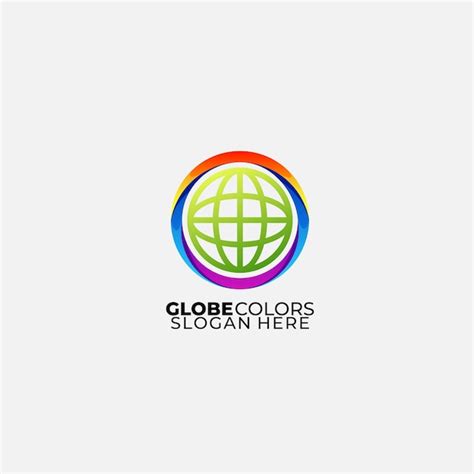 Premium Vector Icon Design Globe Gradient Colorful