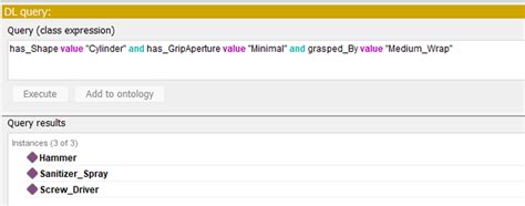 Dl Query To Retrieve Objects With Cylindrical Shape Minimal Grip