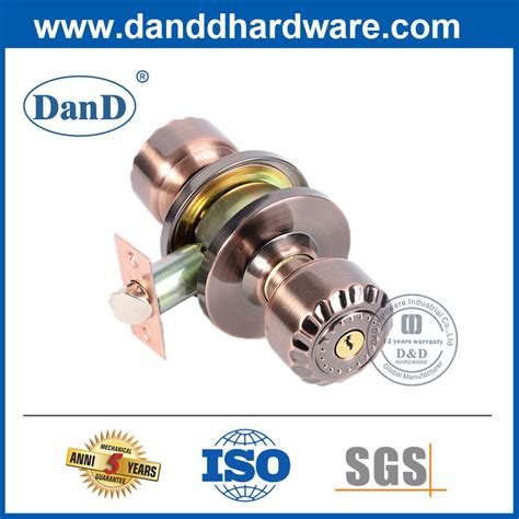 Architectural Fitting Zinc Alloy Antique Copper Pretty Door Knob Tubular Handle Lock Deadbolt