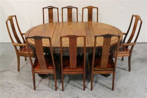 Chinese 9pc Rosewood Dining Room Set