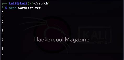 Crunch Wordlist Generator Complete Guide Hackercool Magazine