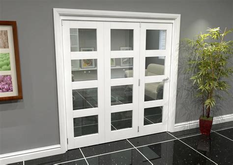 Wood Bifold Doors With Glass Inserts Glass Designs