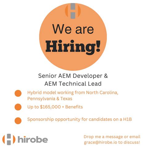 Grace Griffiths On Linkedin Hiring Hiringnow Aem Aemdeveloper