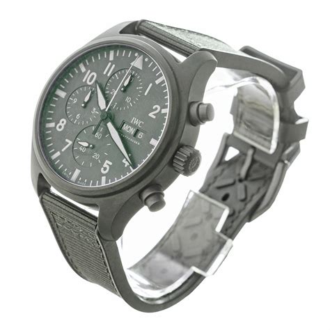 Iwc Pilots Watch Chronograph Top Gun Woodland Iw389106 Greenleaf
