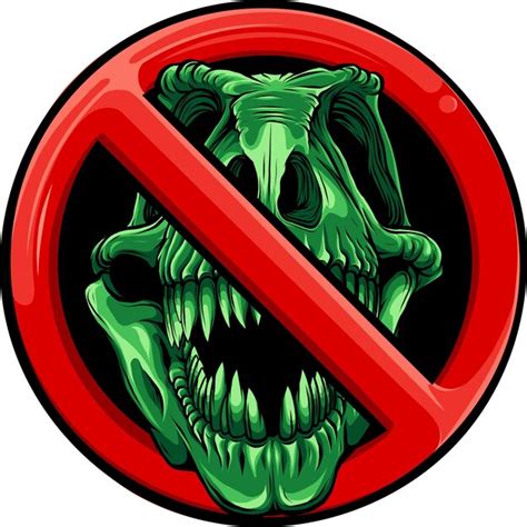 Premium Vector Skull Of Dinosaur Tyrannosaurus Rex Vector Illustration