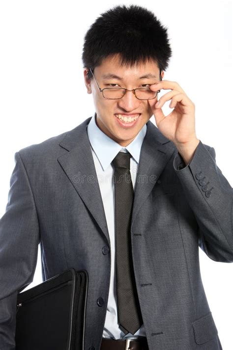 Smiling Businessman Wearing Glasses Stock Image Image Of People