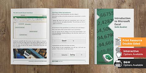 Microsoft Excel Skills Booklet Teacher Made Twinkl
