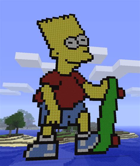 Bart Simpsons Minecraft By Milchi On Deviantart