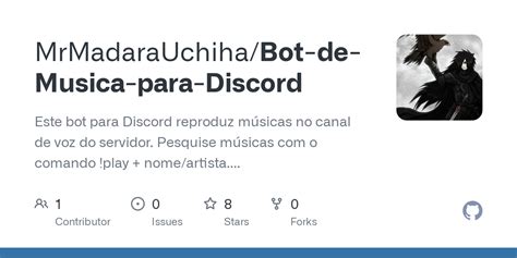 Github Mrmadarauchihabot De Musica Para Discord Este Bot Para