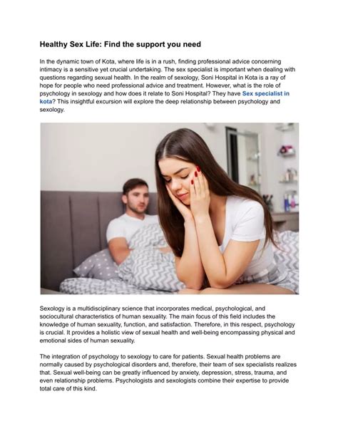 Ppt Healthy Sex Life Find The Support You Need Powerpoint
