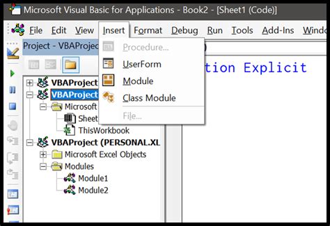 Modules Vba Ins Rer Supprimer Restaurer Et Sauvegarder