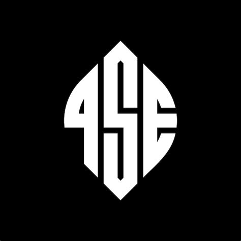 Diseño Del Logotipo De La Letra Circular Qse Con Forma De Círculo Y