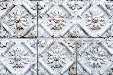 Premium Photo Panorama Of White Patterned Ceramic Floor Tiles Texture And Background Seamless