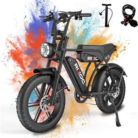 Rixoc E8 Pro Electric Bike For Adults With 1000wpeak 1500w Powerful