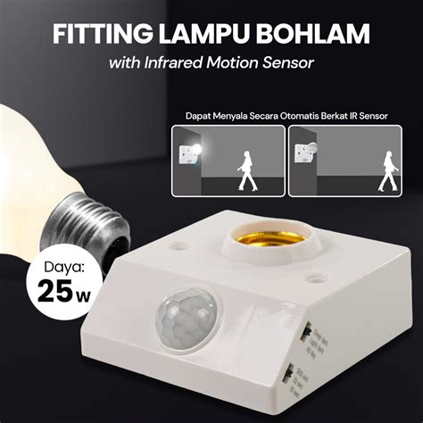 Jual Alat Pemasangan Lampu Bohlam Dengan Sensor Gerak 240V 25W E27 APH820 Shopee Indonesia