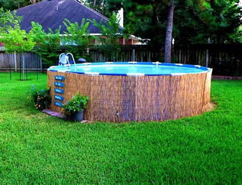 Above Ground Pool Landscaping Ideas On A Budget Randolph Indoor And