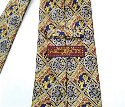 188 Museum Artifacts Mens Tie 100 Silk Gem