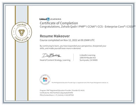 Zohaib Zuzu Qadir I Pmp® I Ccna® I Ccs Enterprise Core® I Cissp® On Linkedin Certificate Of