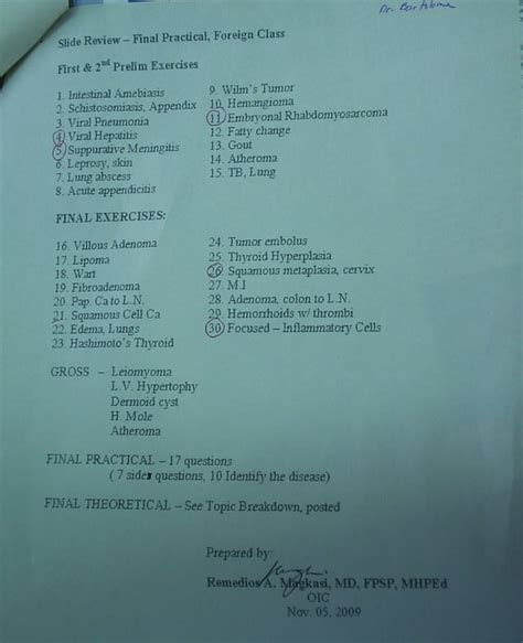 Patho Final Practical Pdf
