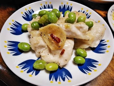 鶏ささみと枝豆のソテー By Mizuhoʘ‿ʘ 【クックパッド】 簡単おいしいみんなのレシピが394万品