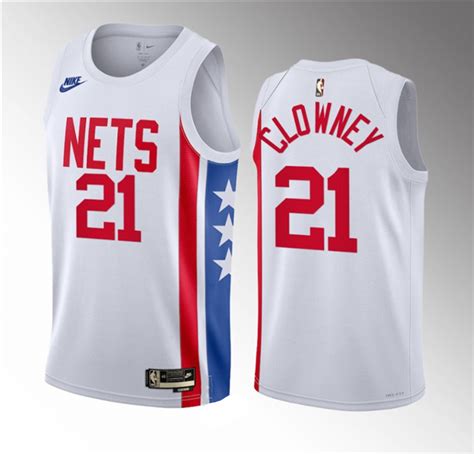 Mens Brooklyn Nets 21 Noah Clowney Black 2023 Draft Icon Edition