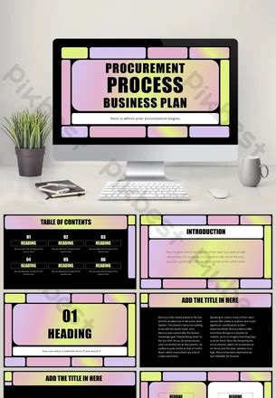 Procurement Process Flow Meeting White PowerPoint PPTX Template Free Download Pikbest