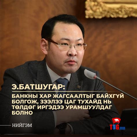 ТУГ мн 🔵УИХ ын гишүүн Э Батшугар Зээлийн мэдээллийн