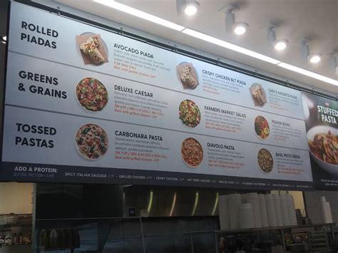 Menu At Piada Italian Street Food Restaurant Frisco