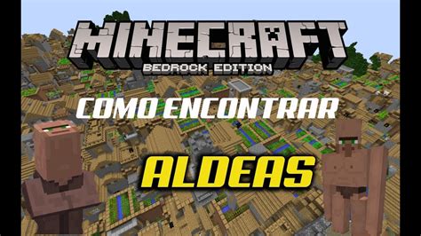 Como Encontrar Una Aldea En Minecraft PE Bedrock Java YouTube
