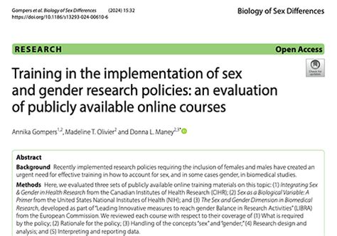 Science Of Sex Variability Donna Maney