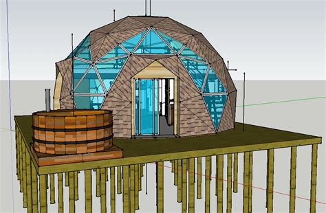 Digital Download Sketchup 3d Geodesic Dome Model Glamping Etsy