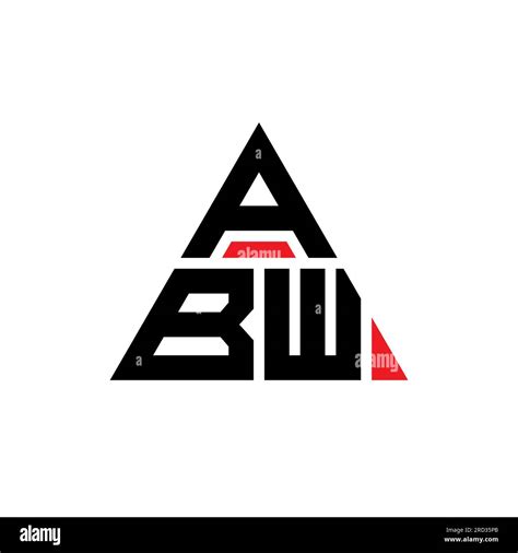 Abw Triangle Letter Logo Design With Triangle Shape Abw Triangle Logo Design Monogram Abw