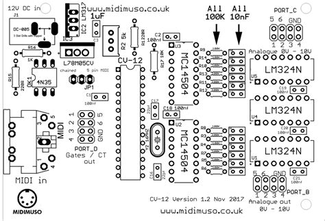 Midi To Cv Converter Kit Midimuso Cv12 From Midimuso On Tindie